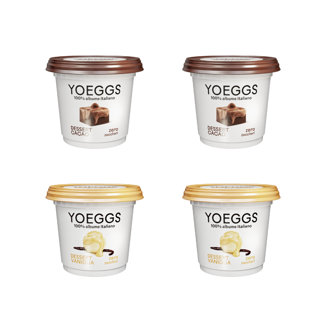 Eiweiss Dessert Probierbox | YOEGGS 8x125g – Eiklar.ch